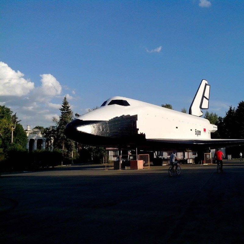 Buran Built models OK-TVA Transport to the VDNKh park